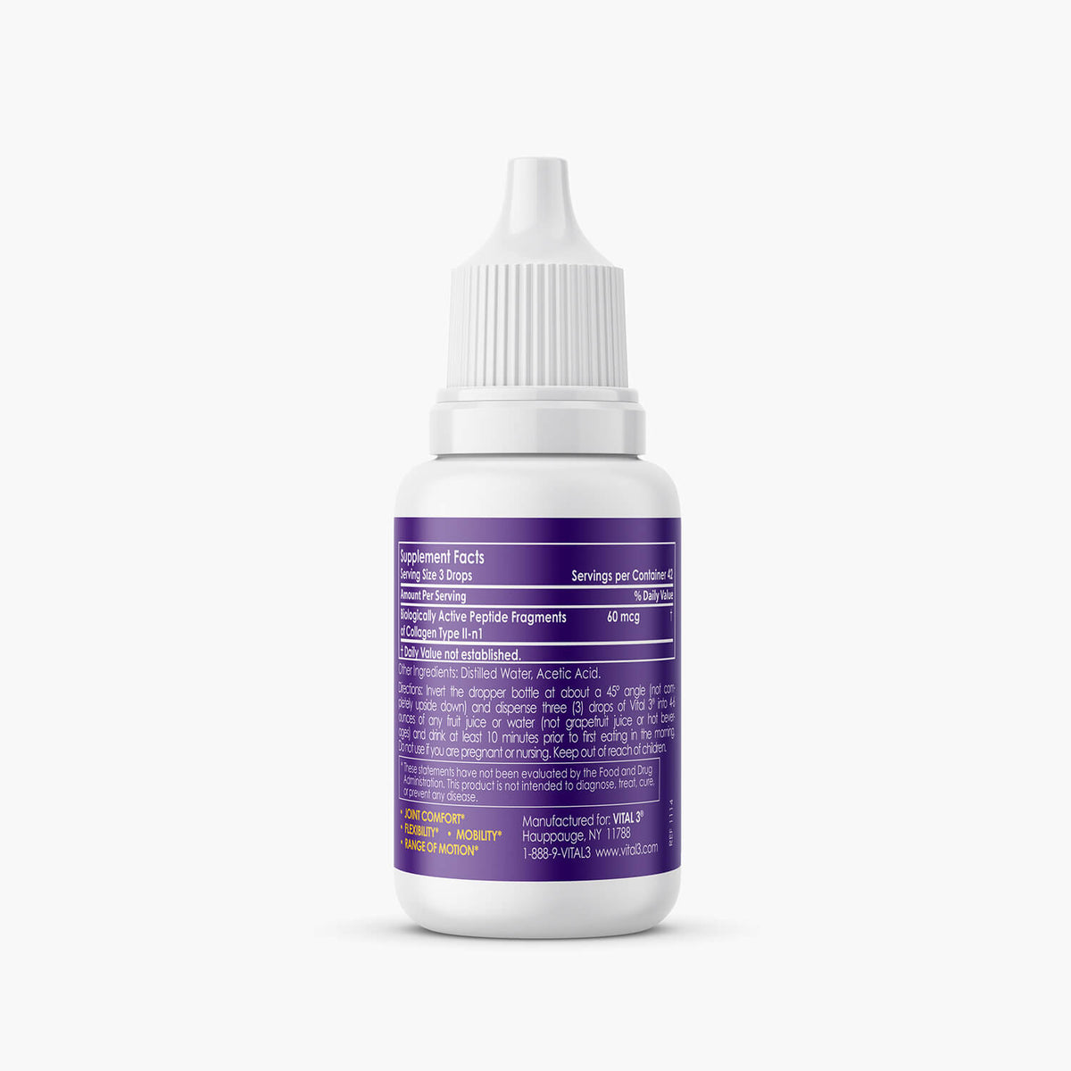 Vital 3 Joint Solution – 3 bottles, 16.5 mL (5.5 mL ea.) + Joint Cream